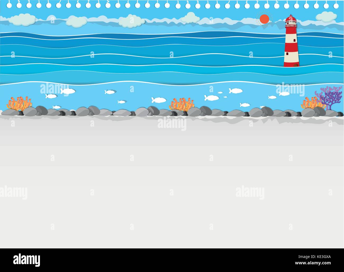 Border lighthouse Stock Vector Images - Alamy