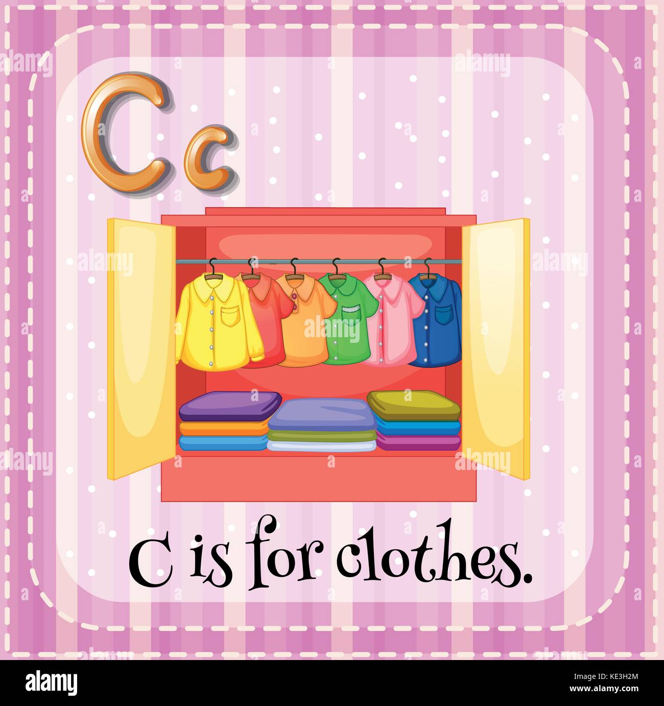 English wardrobe Stock Vector Images - Alamy