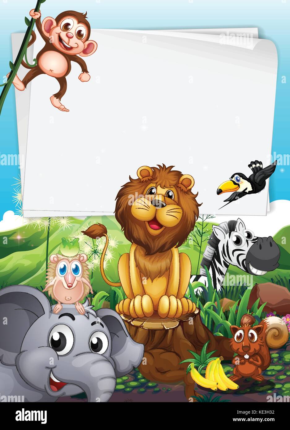 Zoo Animals Clipart Border