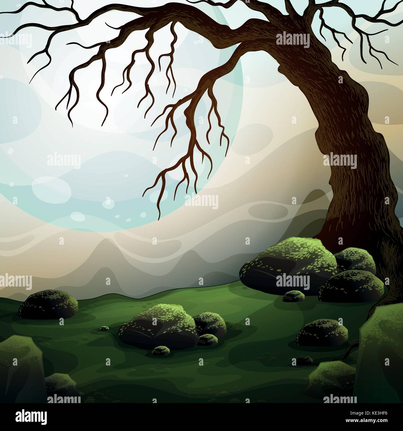 Dead tree scenic Stock Vector Images - Alamy