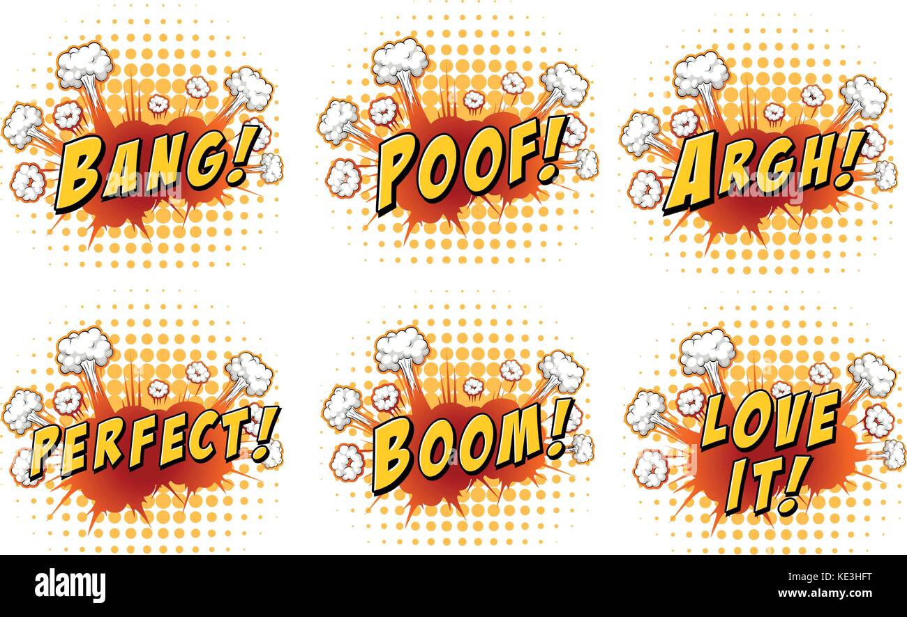 Love comic words Stock Vector Images - Alamy