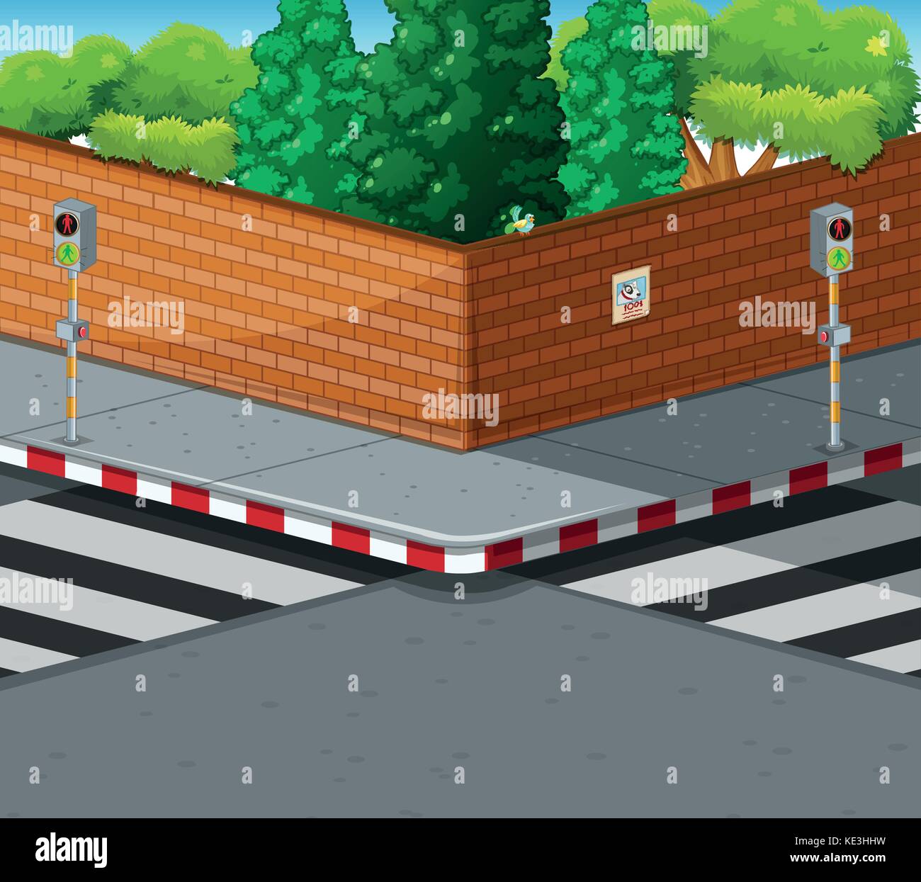 Street corner Stock Vector Images - Alamy