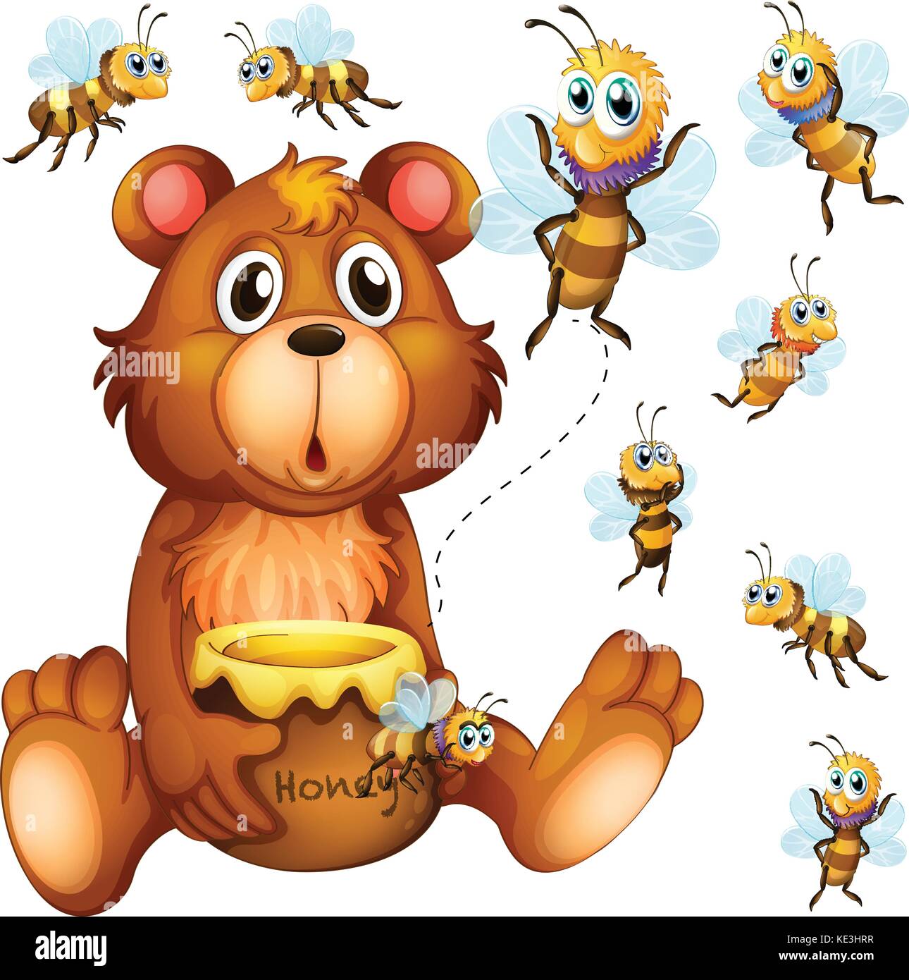 Honey jar clip art hi-res stock photography and images - Alamy