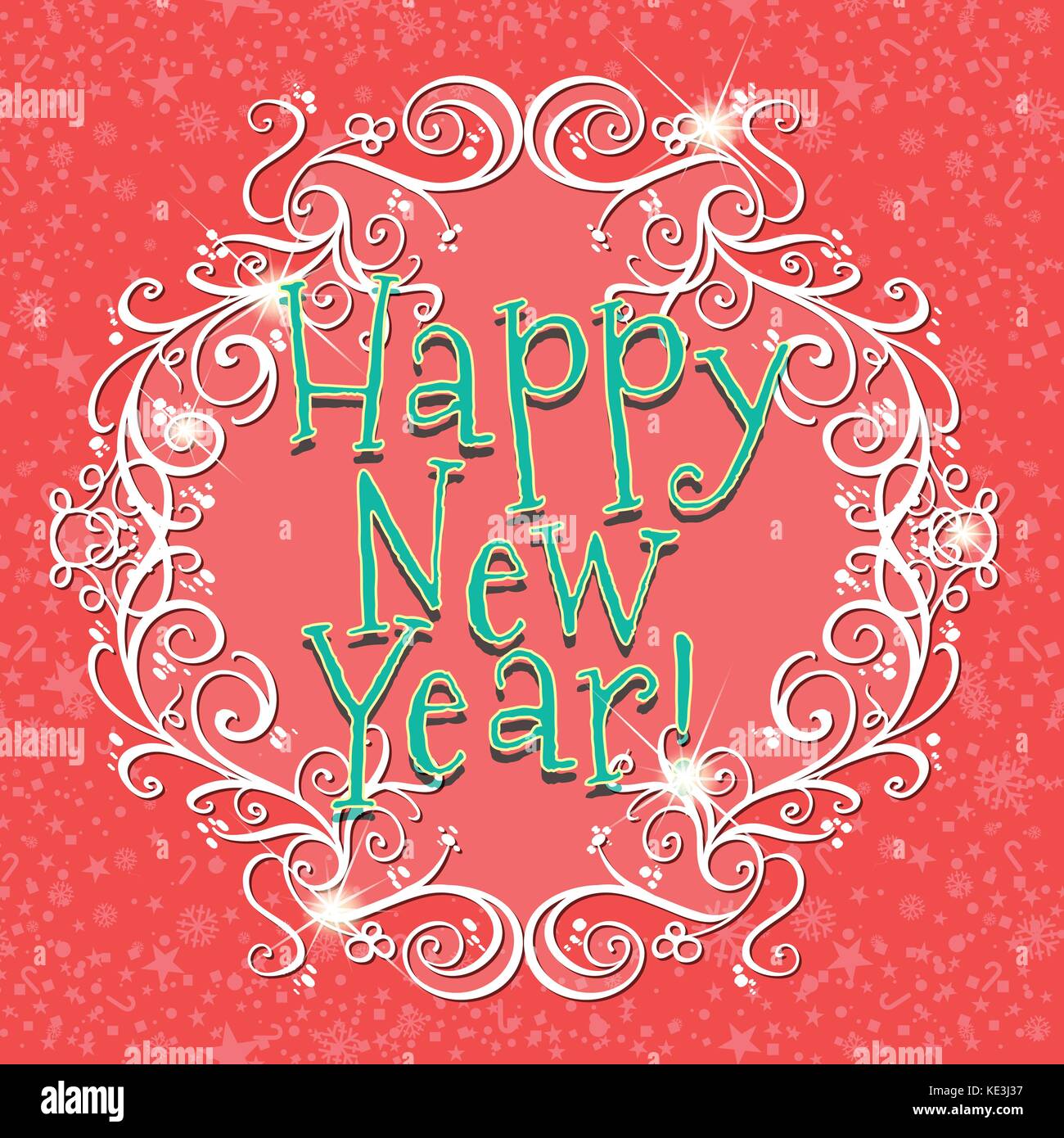 Happy new year wording Stock Vector Images - Alamy