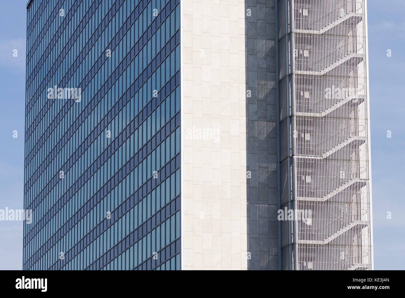 modern glass building in Rome symbol of modernity and business Stock ...