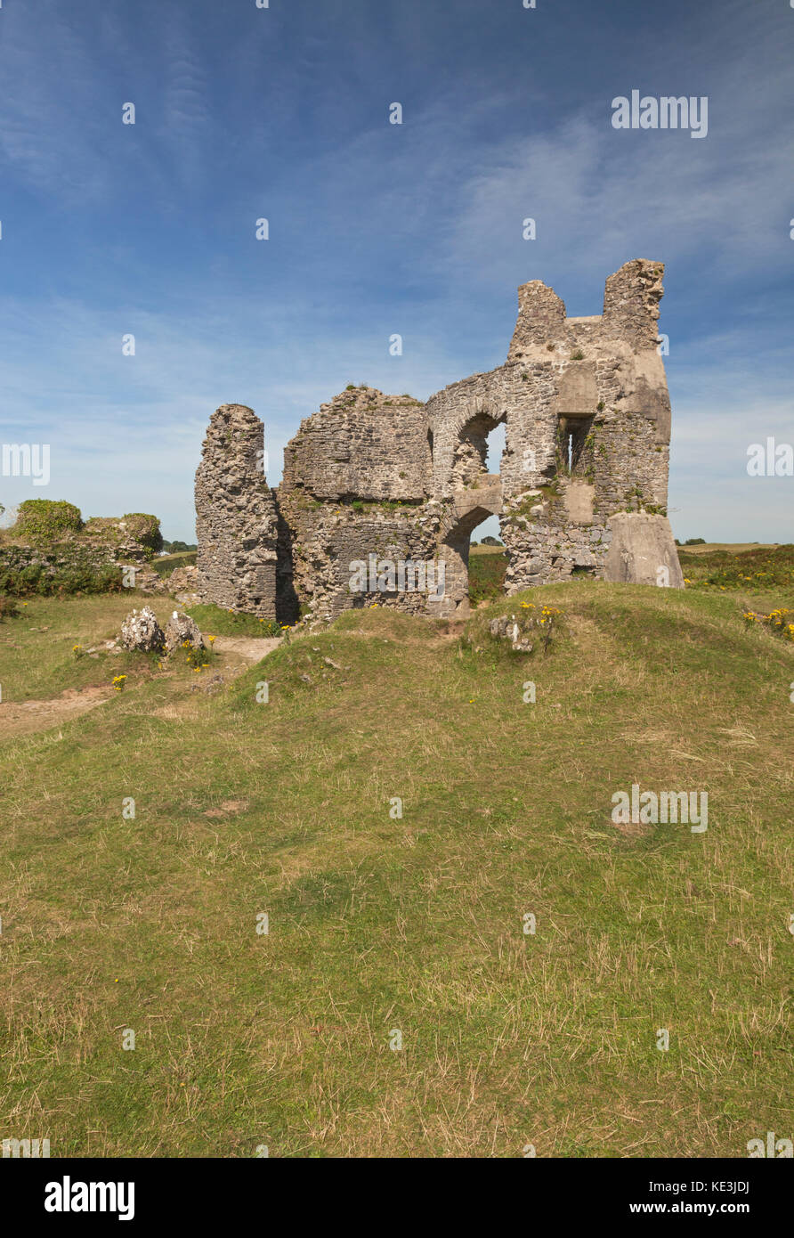 Pennard Castle ruins, Pennard, Gower Peninsula, Swansea, South Wales ...