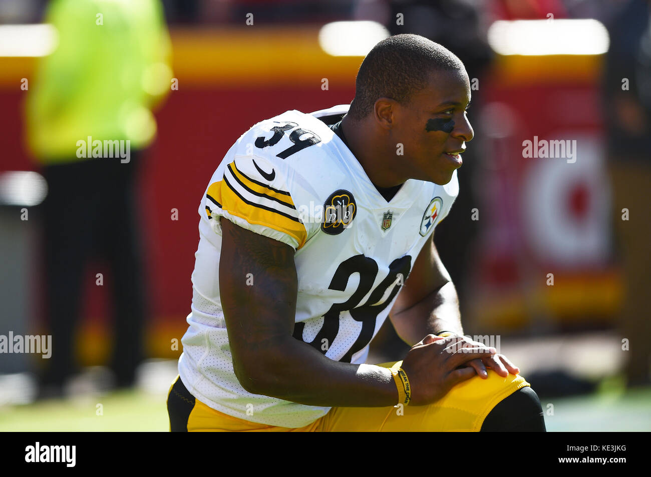 Kansas City, Missouri, USA. 15th Oct, 2017. Pittsburgh Steelers running ...