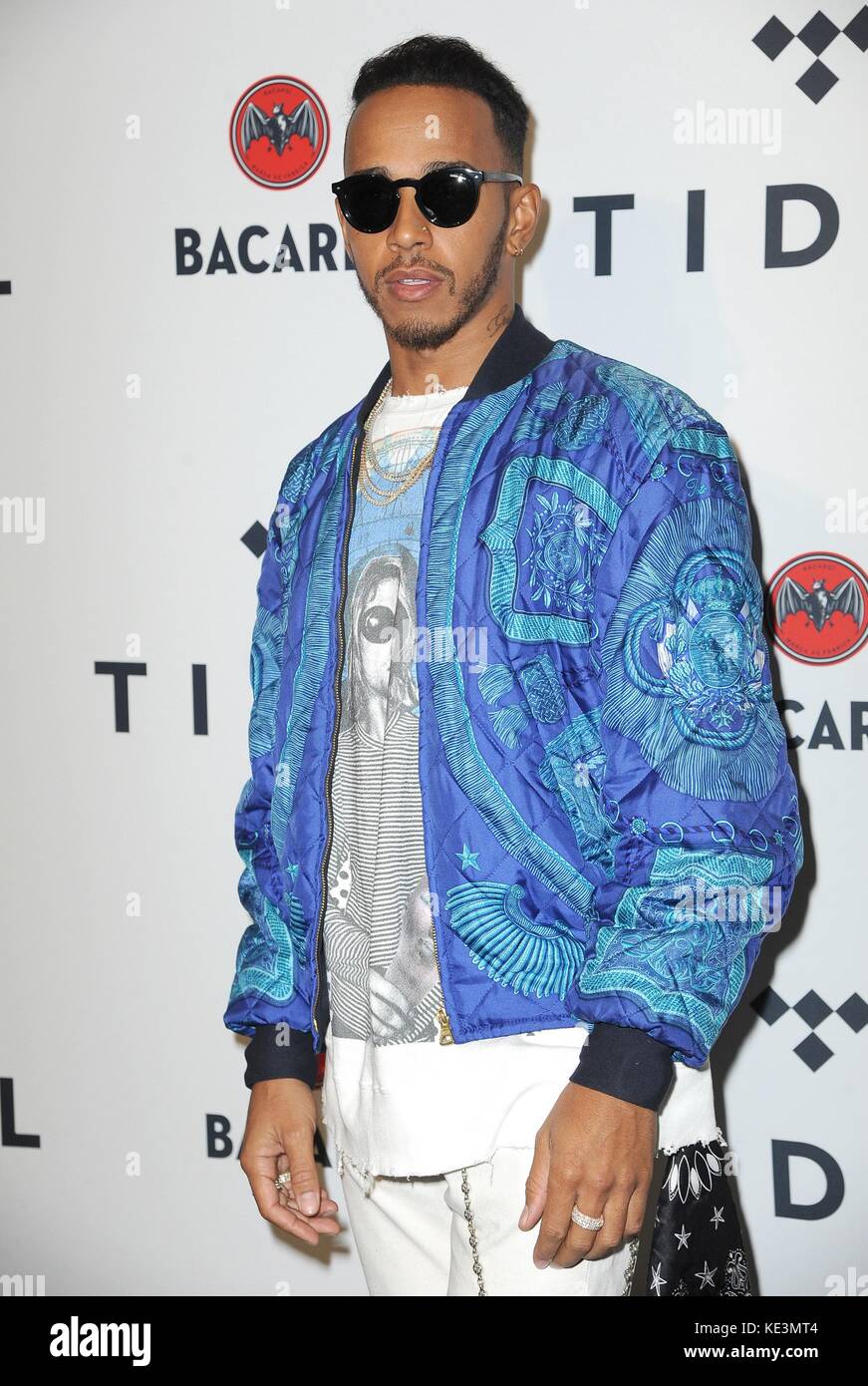 Brooklyn, NY, USA. 17th Oct, 2017. Lewis Hamilton on stage for TIDAL X ...