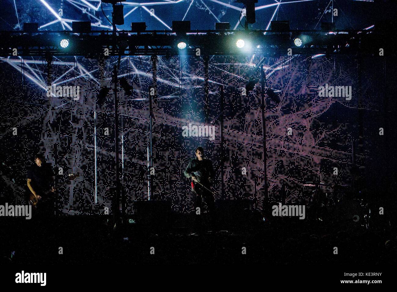 Icelandic post-rock band Sigur Ros performs live at Mediolanum Forum ...