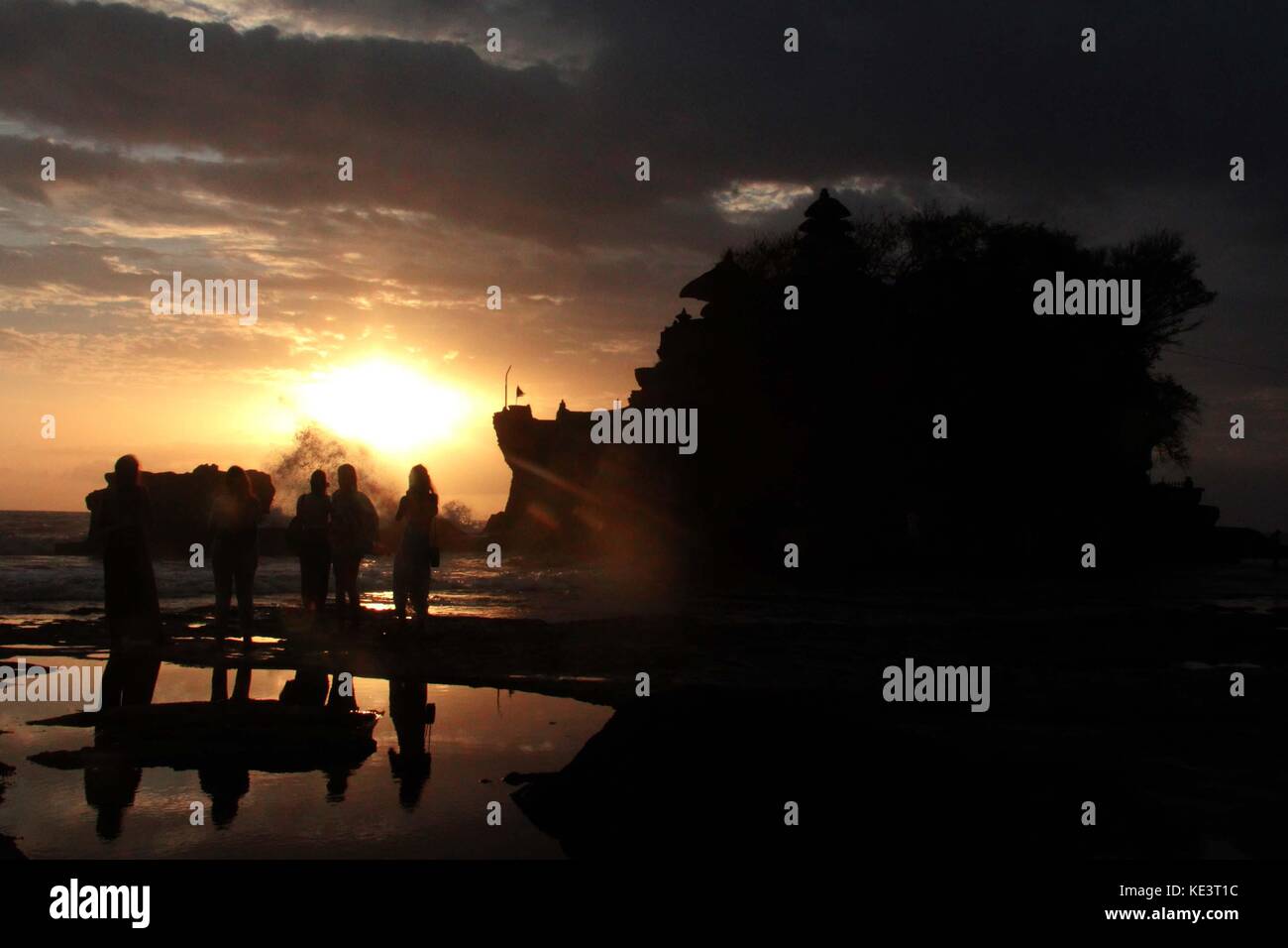 The Best Sunset in the World - Tourists enjoy the view of the sunset in ...