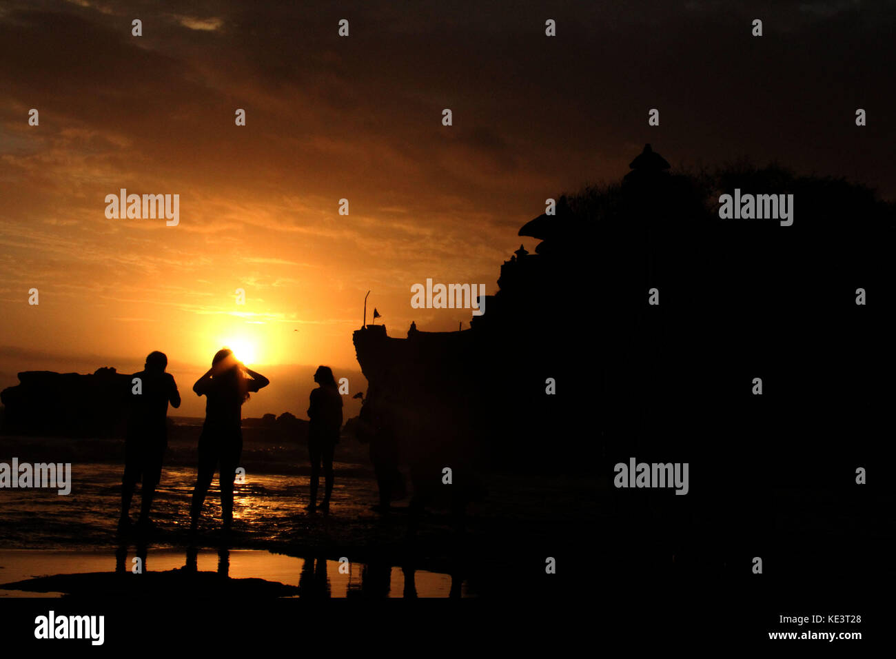 The Best Sunset in the World - Tourists enjoy the view of the sunset in ...