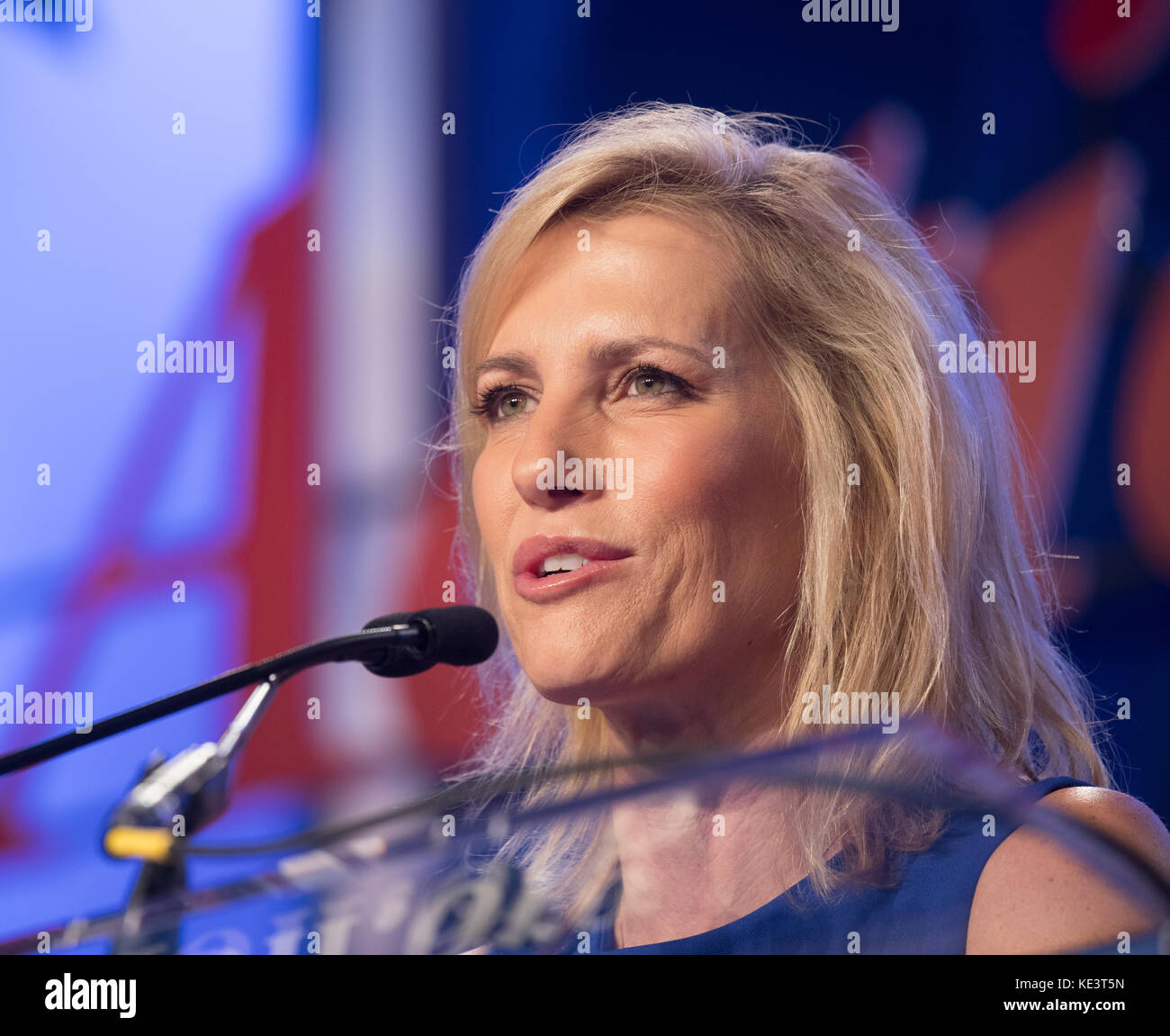 Laura Ingraham, the talk show host and conservative commentator, speaks ...