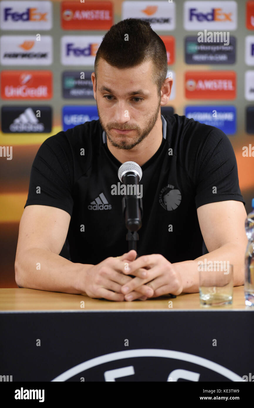 Olomouc, Czech Republic. 18th Oct, 2017. FC Copenhagen player Michal ...