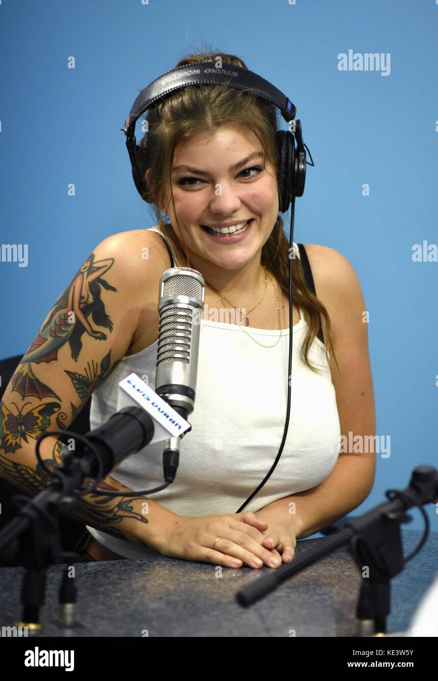 Donna missal at elvis duran and the morning show hi-res stock ...