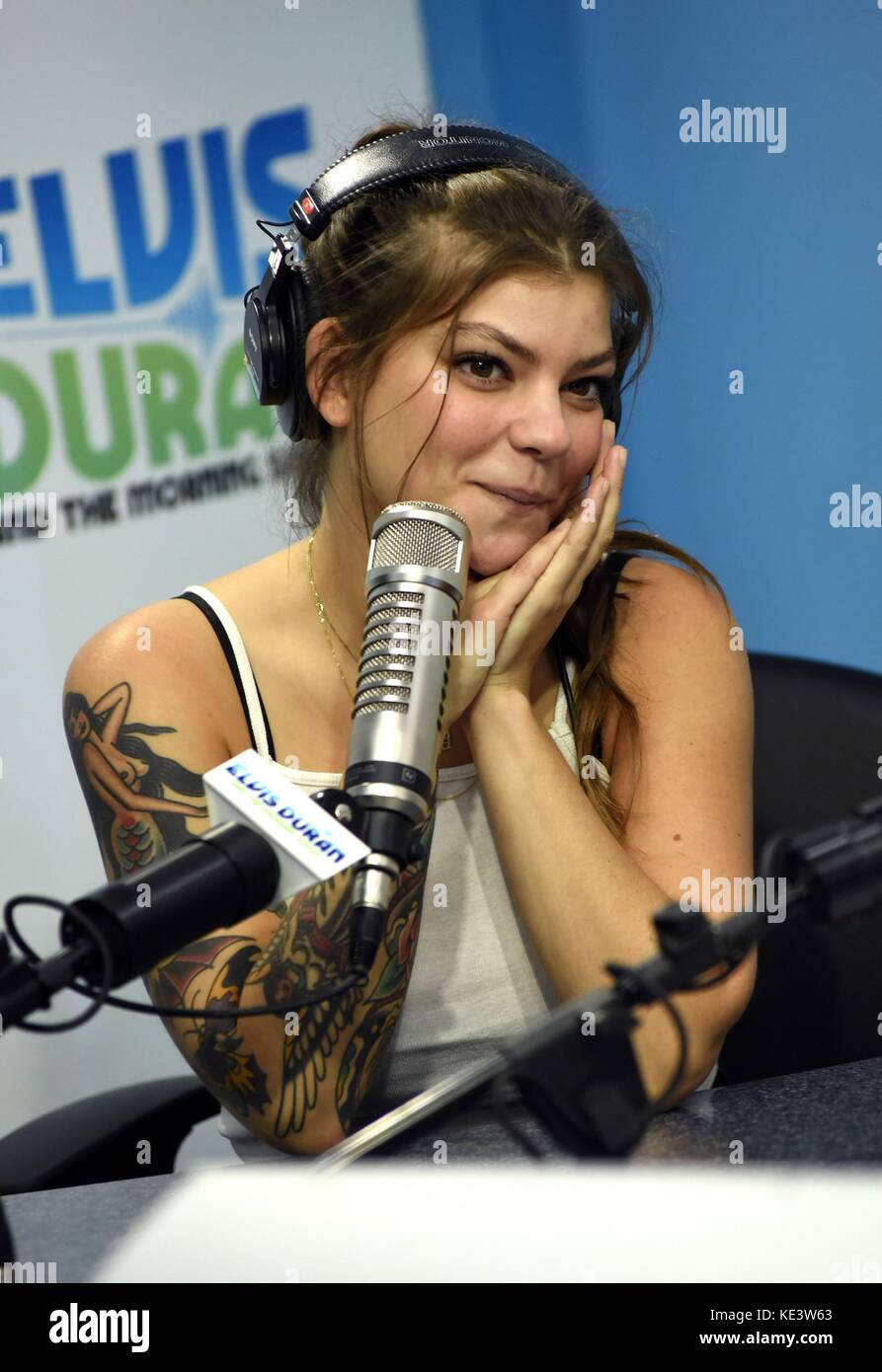 Donna missal at elvis duran and the morning show hi-res stock ...