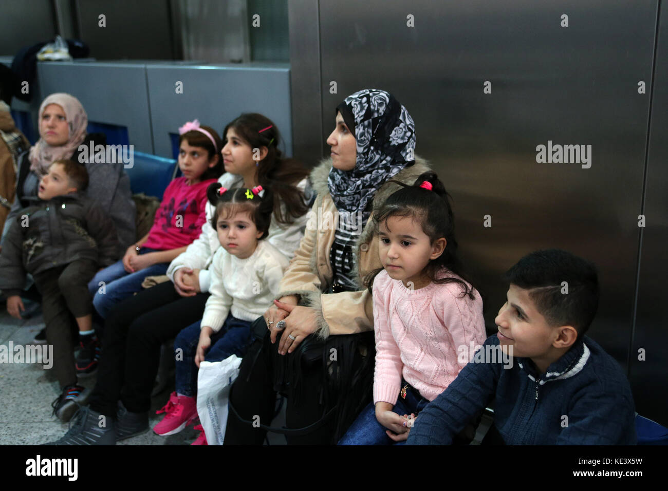 Iom refugee airport hi-res stock photography and images - Alamy