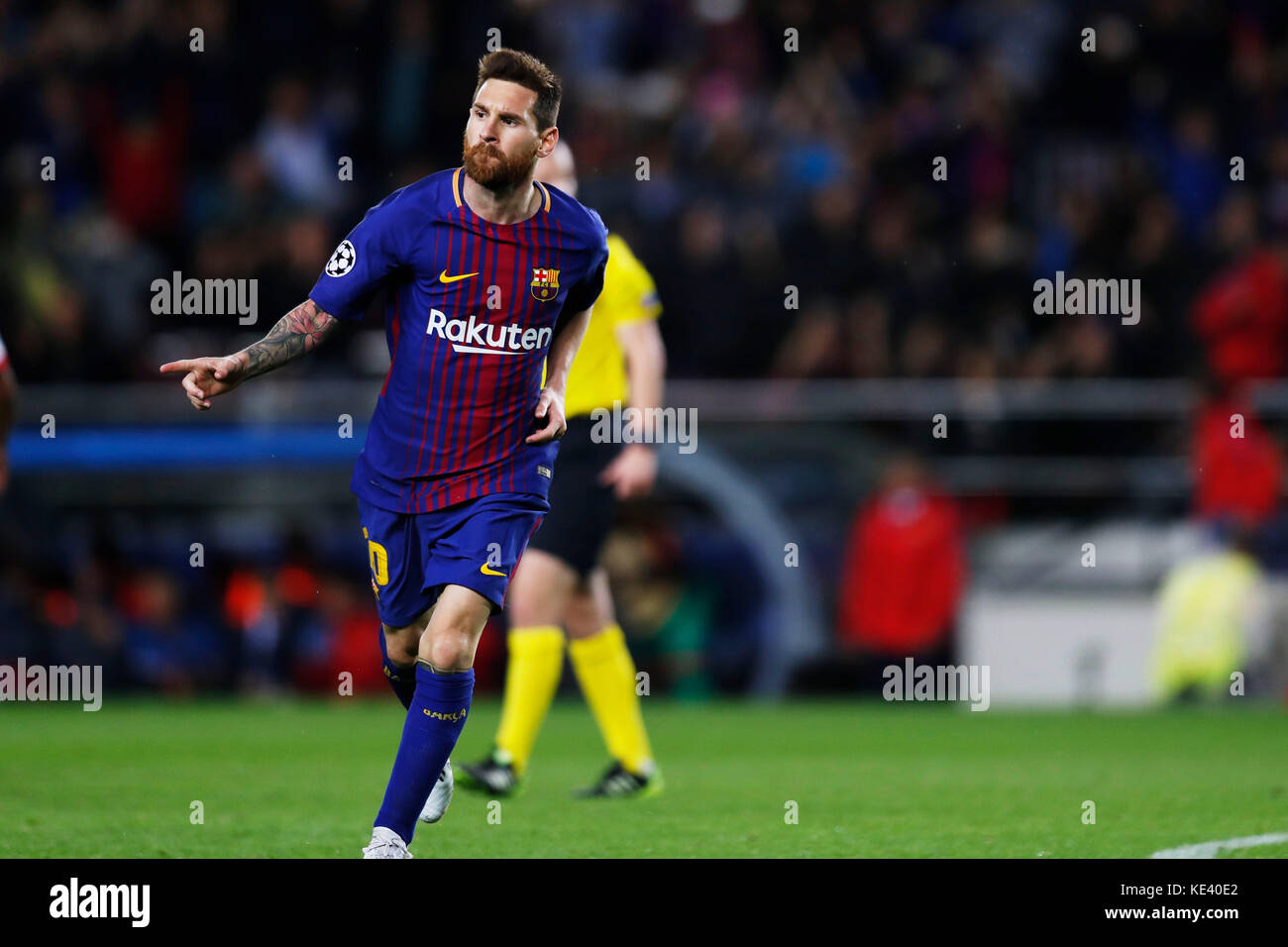 Barcelona, Spain. Credit: D. 18th Oct, 2017. Lionel Messi (Barcelona ...