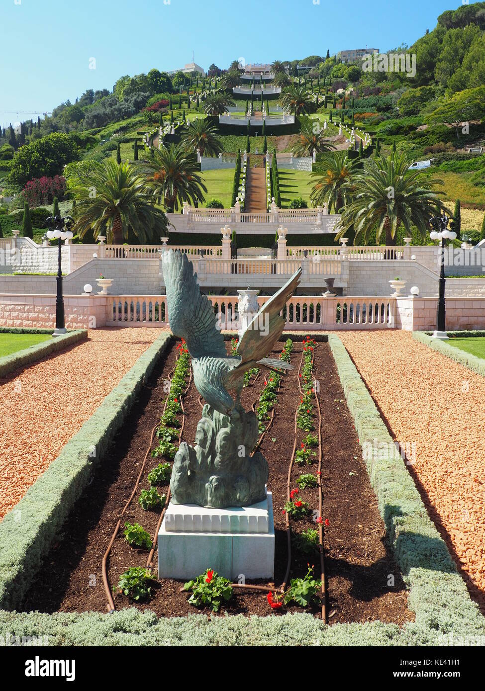 Haifa, Israel. 11th Sep, 2017. The Bahá'í Garden in Haifa, Israel, 11 ...