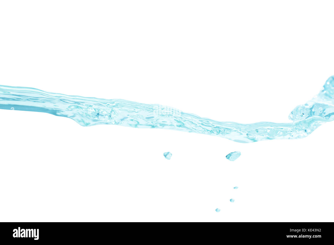 Perfect wave of clear blue water Stock Photo - Alamy