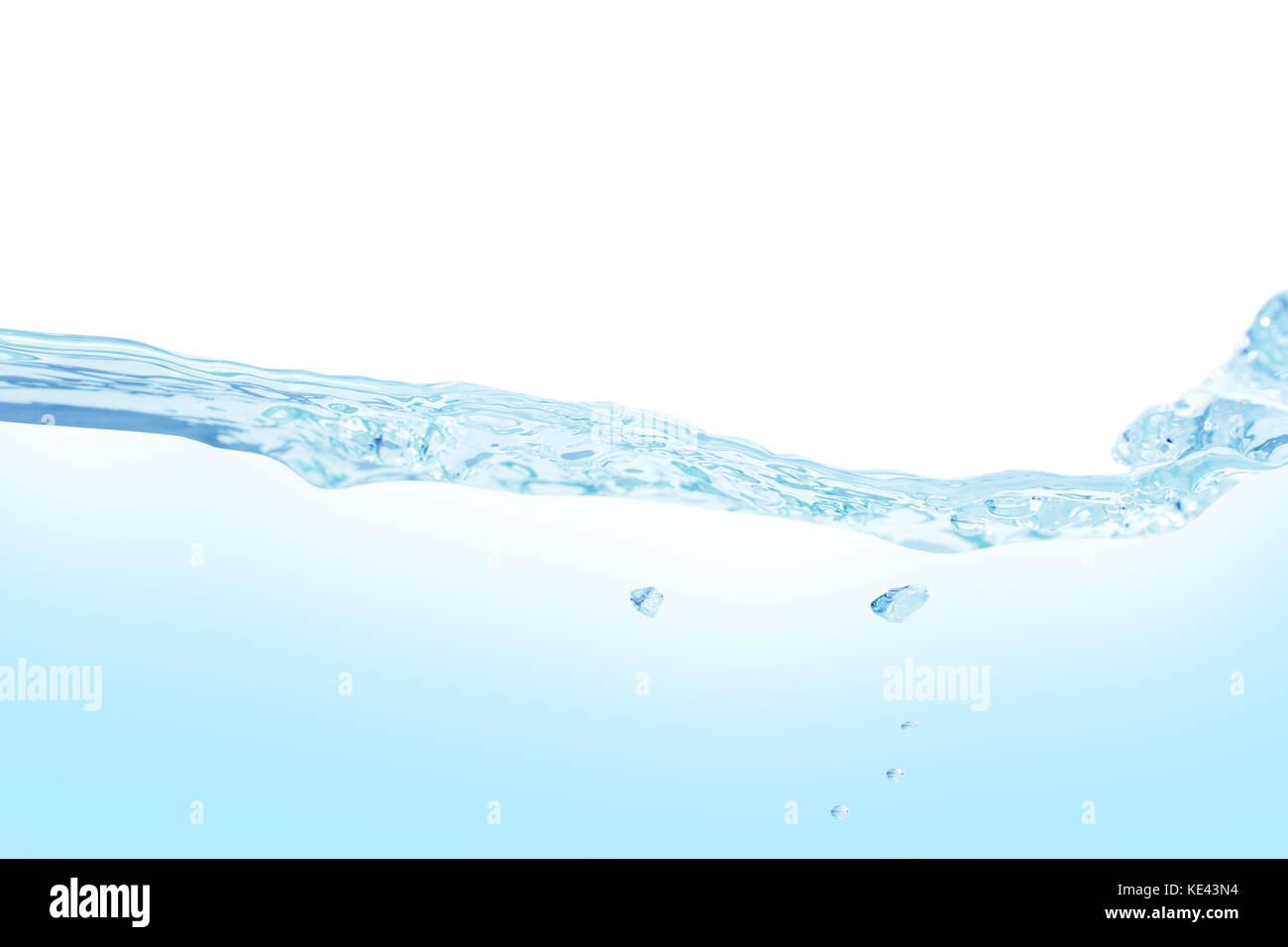 Perfect wave of clear blue water Stock Photo - Alamy