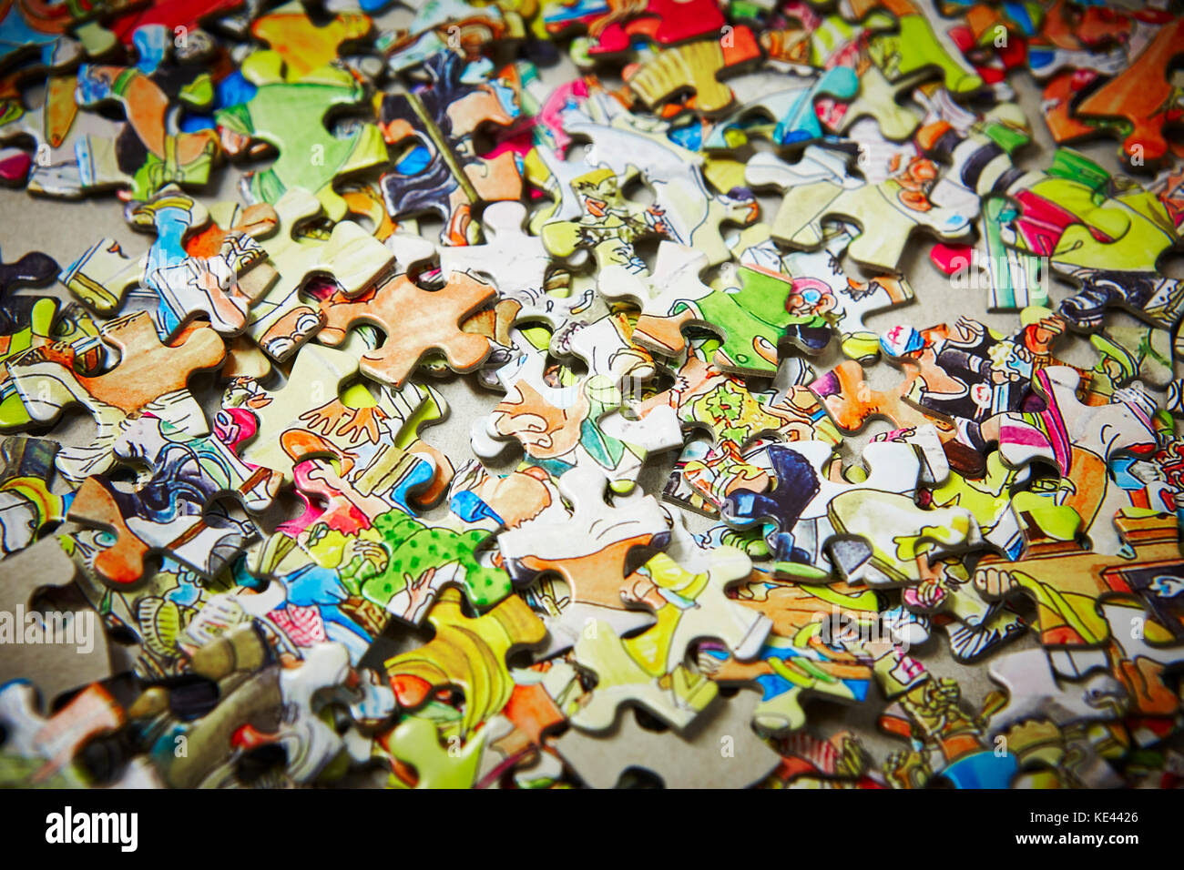 Colorful puzzle detail. Toy background. Play time. Horizontal Stock ...