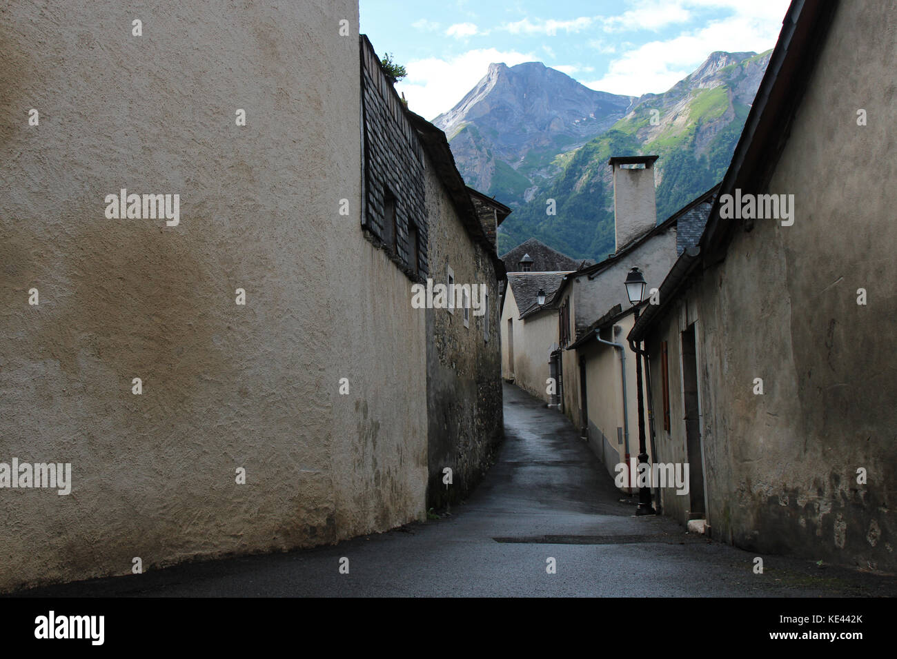 houses in Aas (France Stock Photo - Alamy