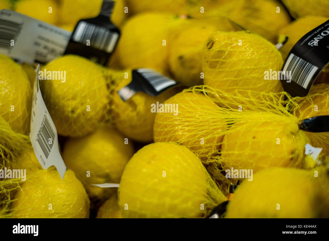 PG tips teabags stacked on the shelf in a UK Supermarket Stock Photo ...