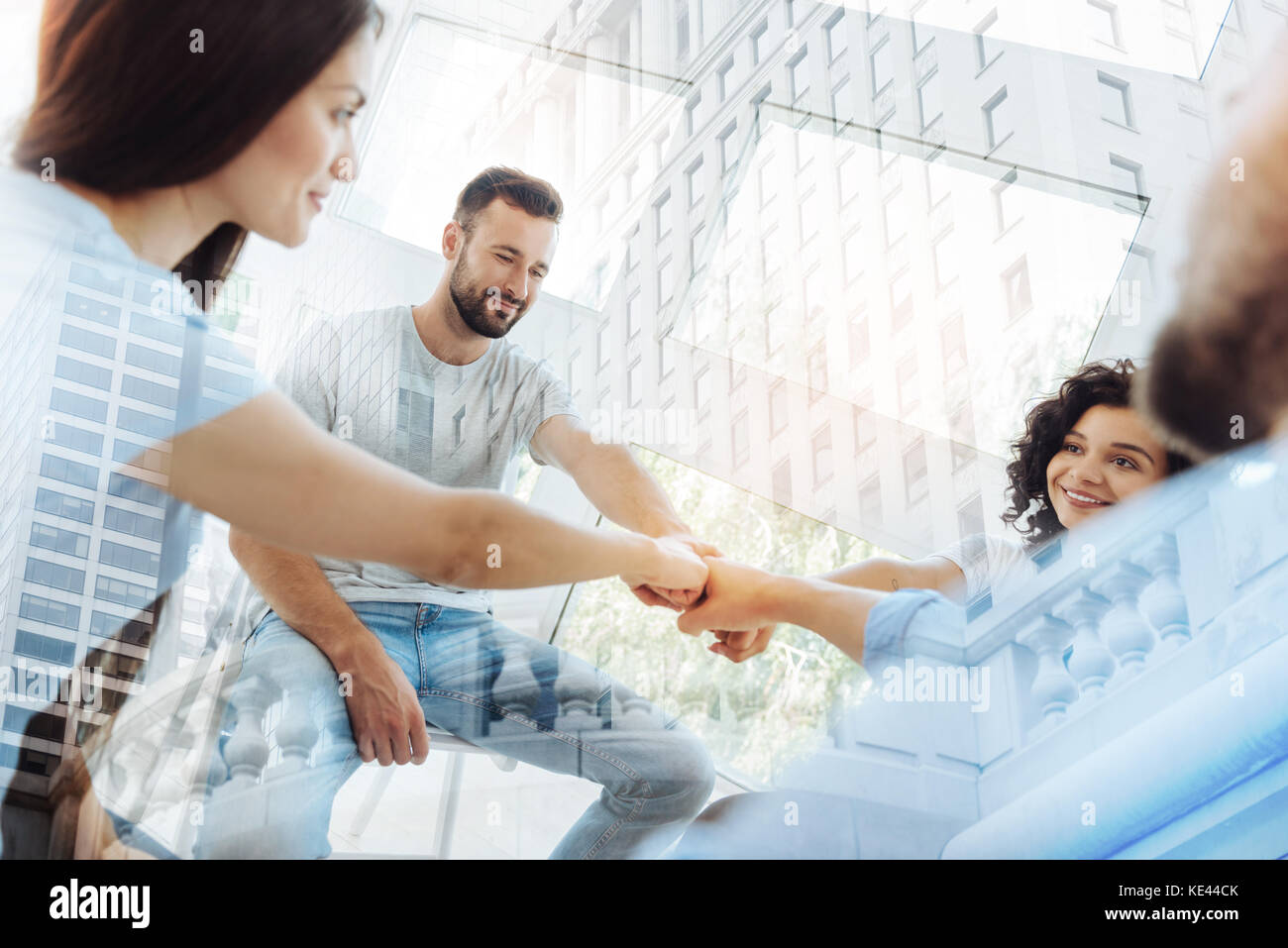 Keeping up moral hi-res stock photography and images - Alamy