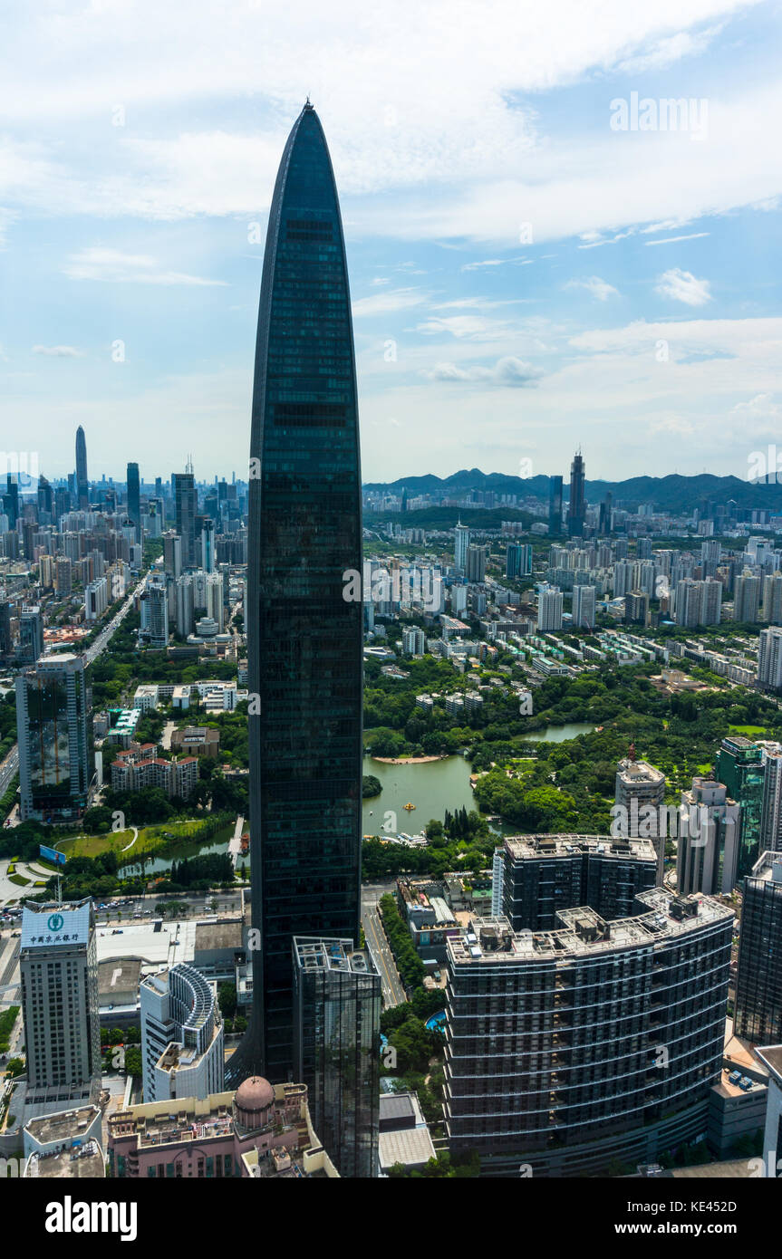 Kingkey 100 skyscraper building hi-res stock photography and images - Alamy