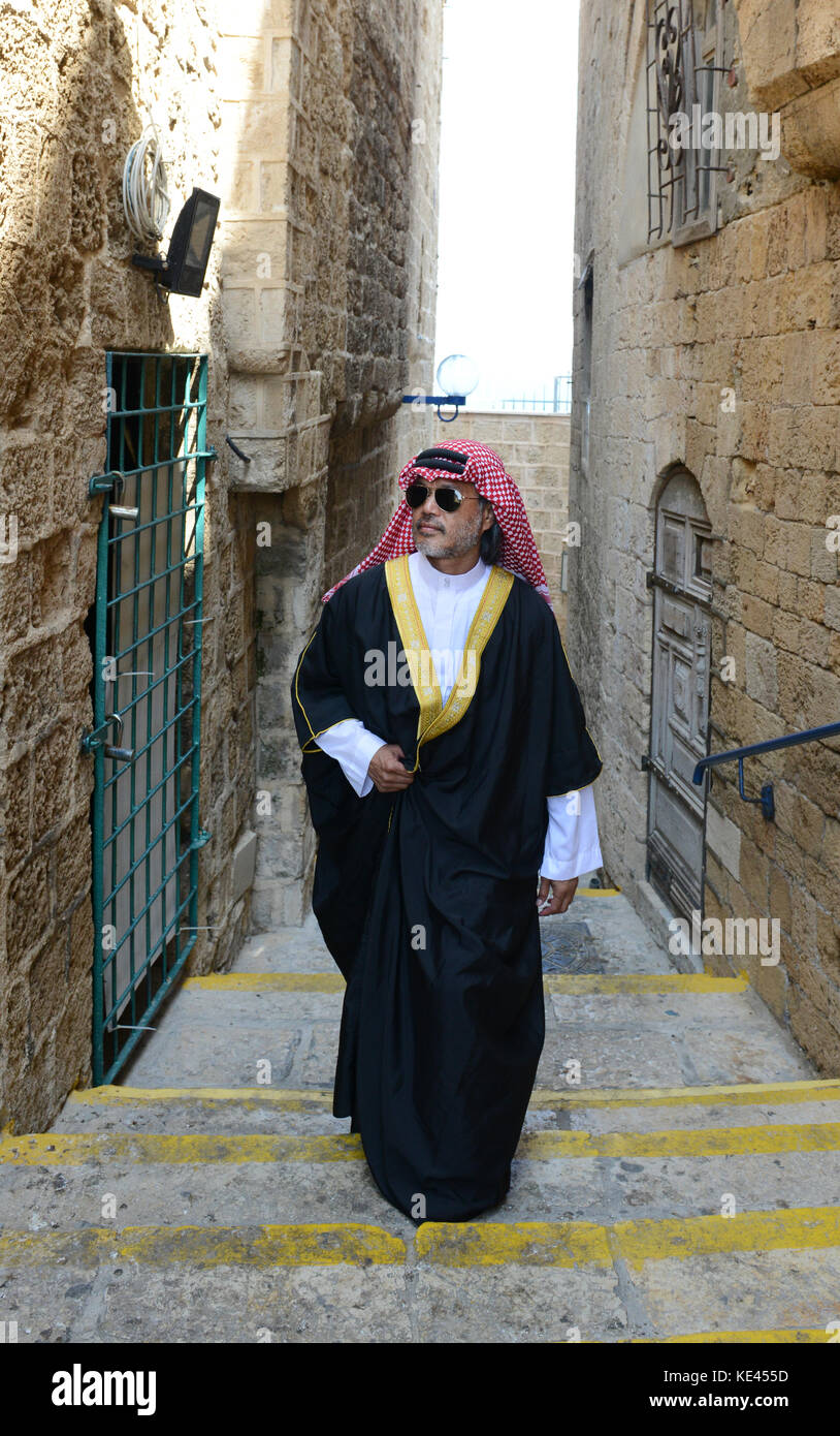 An Arab man visiting Jaffa Stock Photo - Alamy