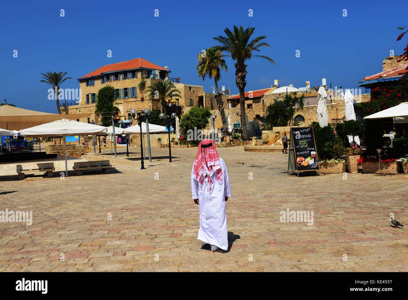 An Arab man visiting Jaffa Stock Photo - Alamy