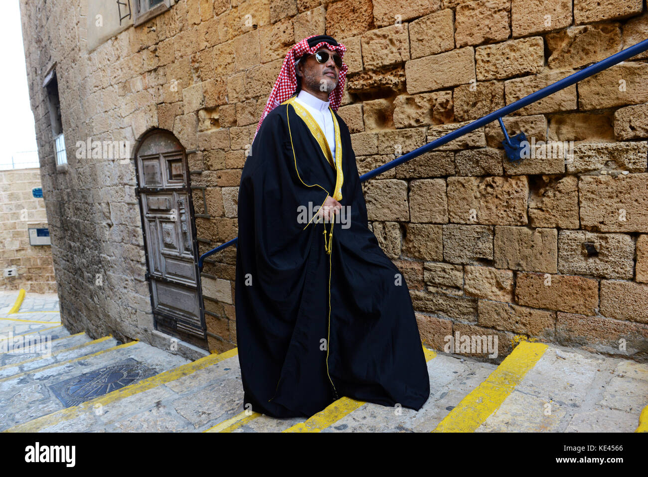 An Arab man visiting Jaffa Stock Photo - Alamy