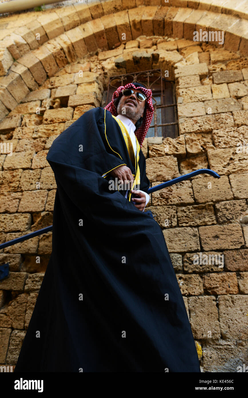 An Arab man visiting Jaffa Stock Photo - Alamy