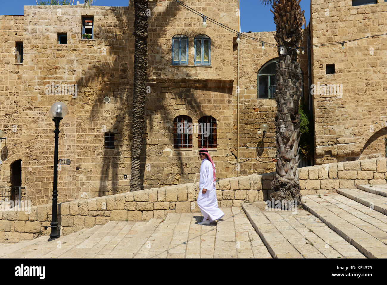 An Arab man visiting Jaffa Stock Photo - Alamy