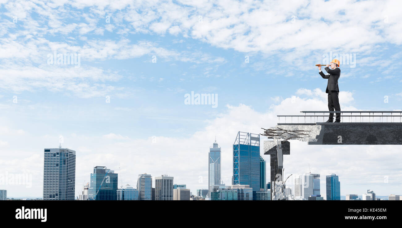 Looking up for new ways of problems solution Stock Photo - Alamy