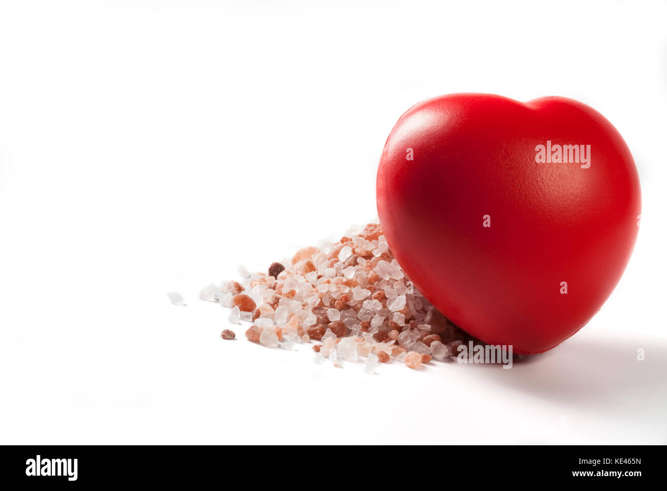 Heart salt isolated on black hi-res stock photography and images - Alamy