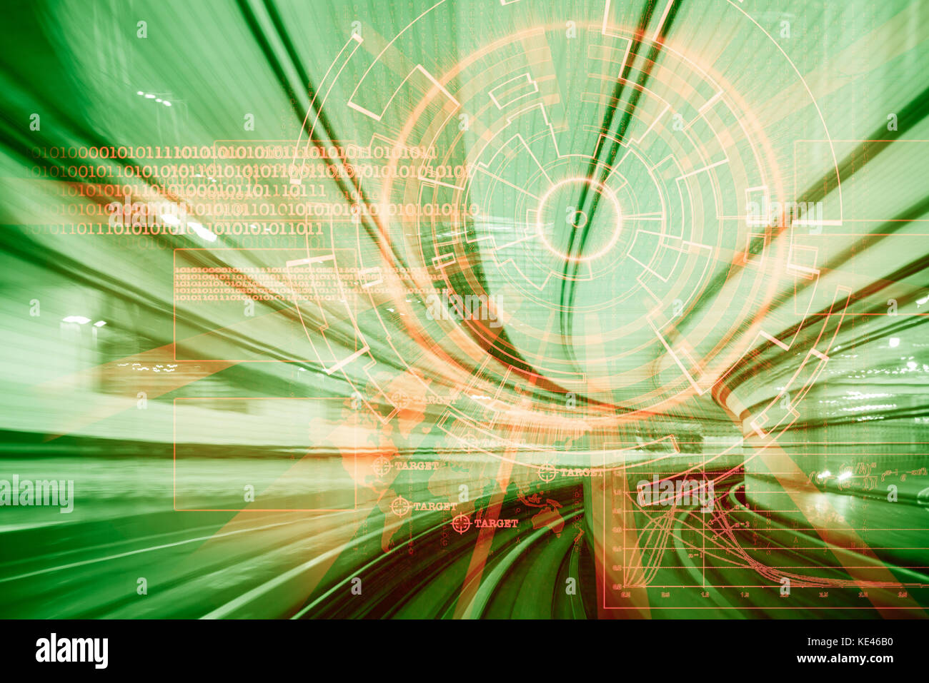 futuristic cyber laser target on a speed concept Stock Photo - Alamy