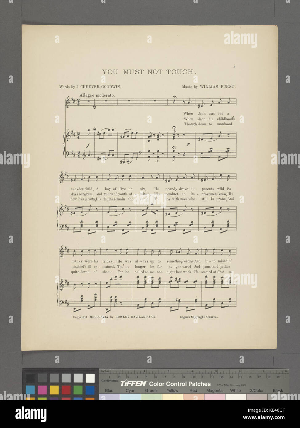 You must not touch (NYPL Hades 609510 1999167 Stock Photo - Alamy