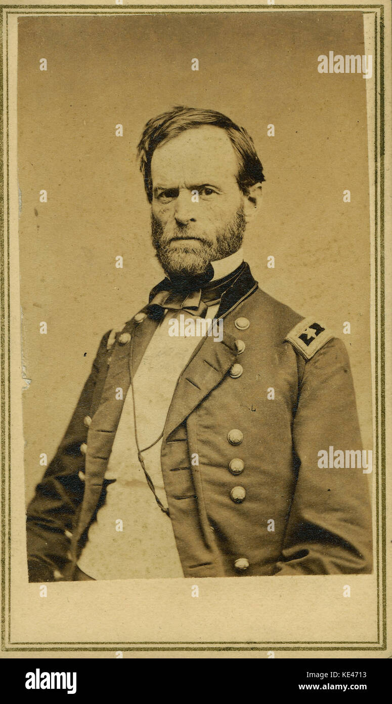 William T. Sherman, Major General (Union Stock Photo - Alamy