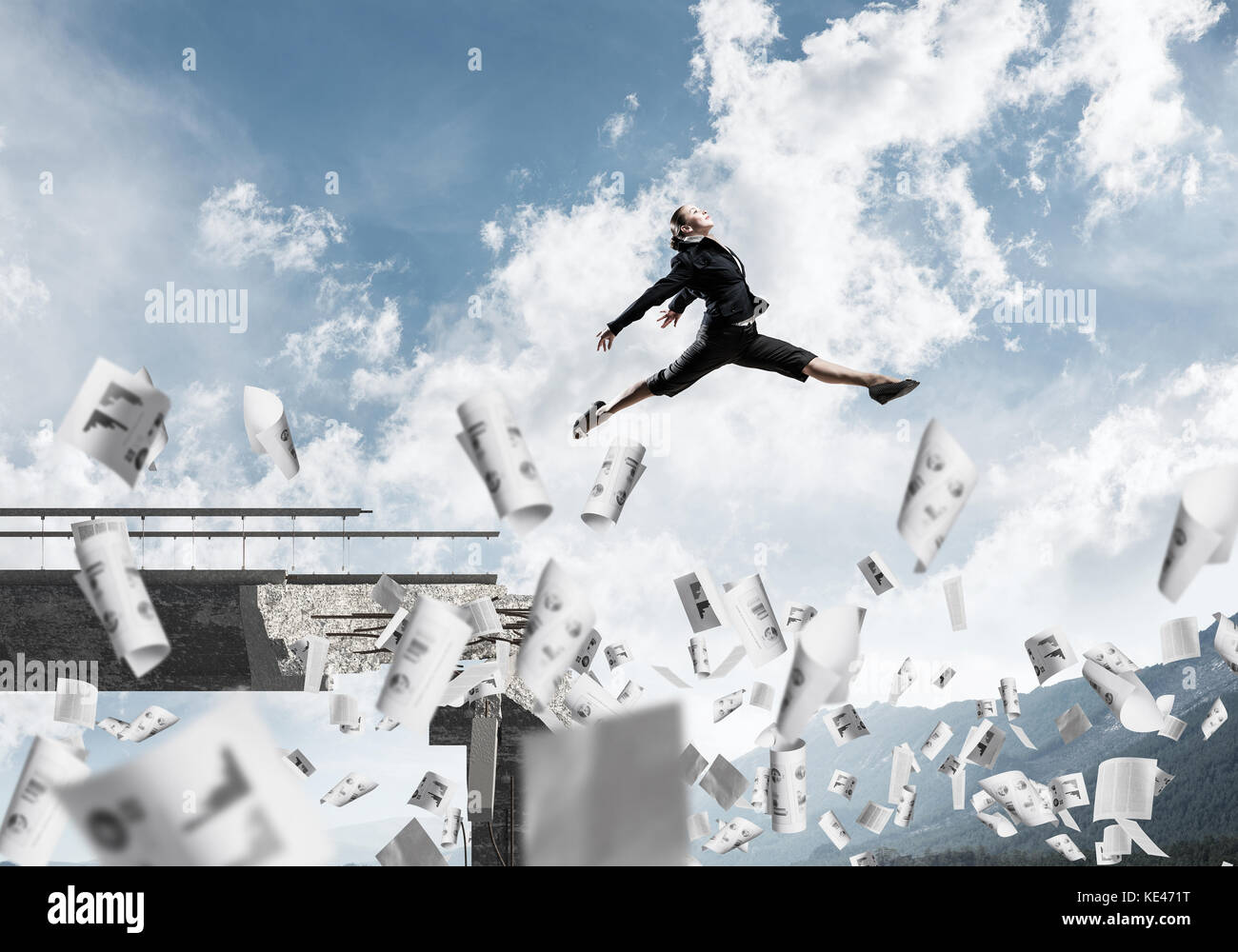 Problems and difficulties overcoming concept Stock Photo - Alamy