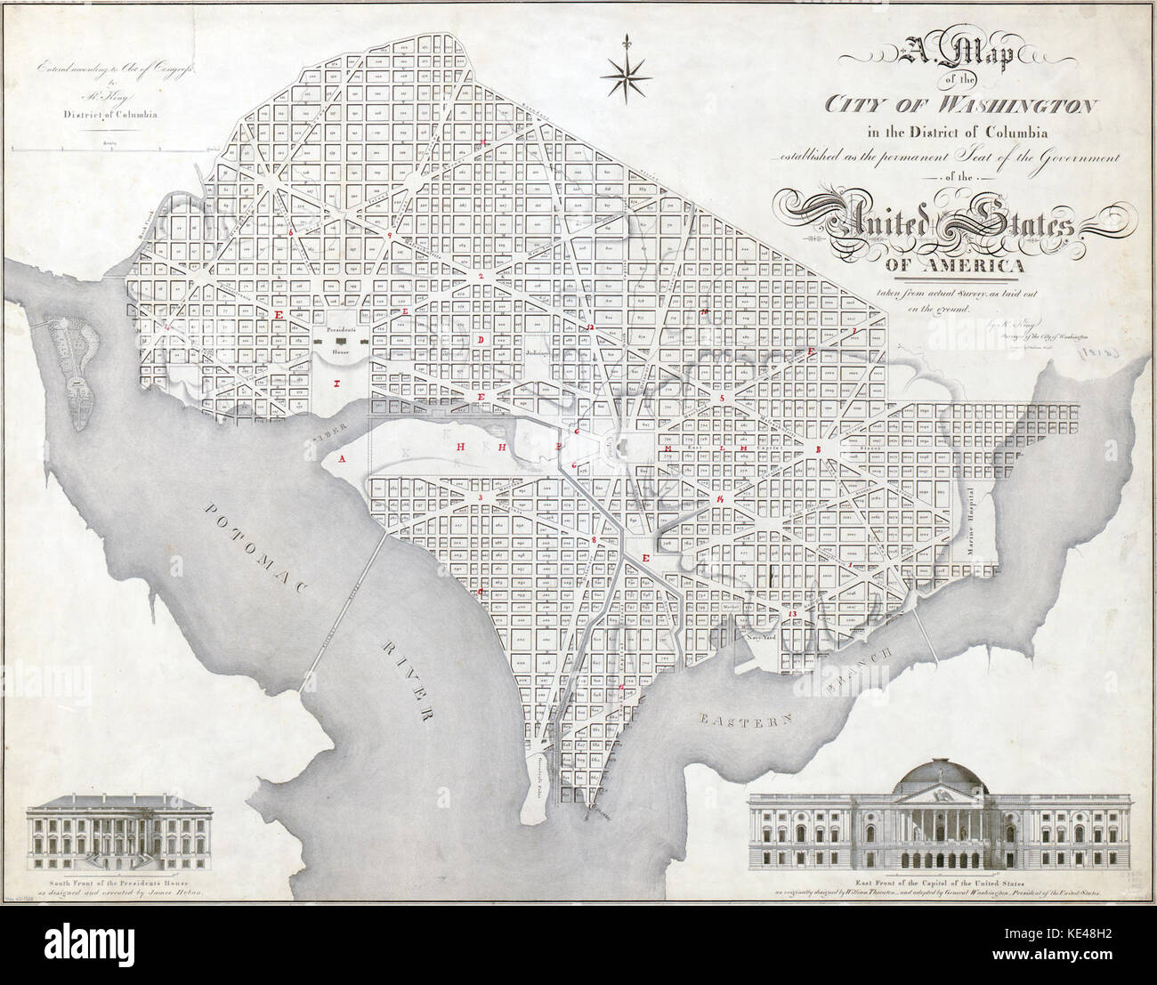 Washington 1818 edited Stock Photo - Alamy