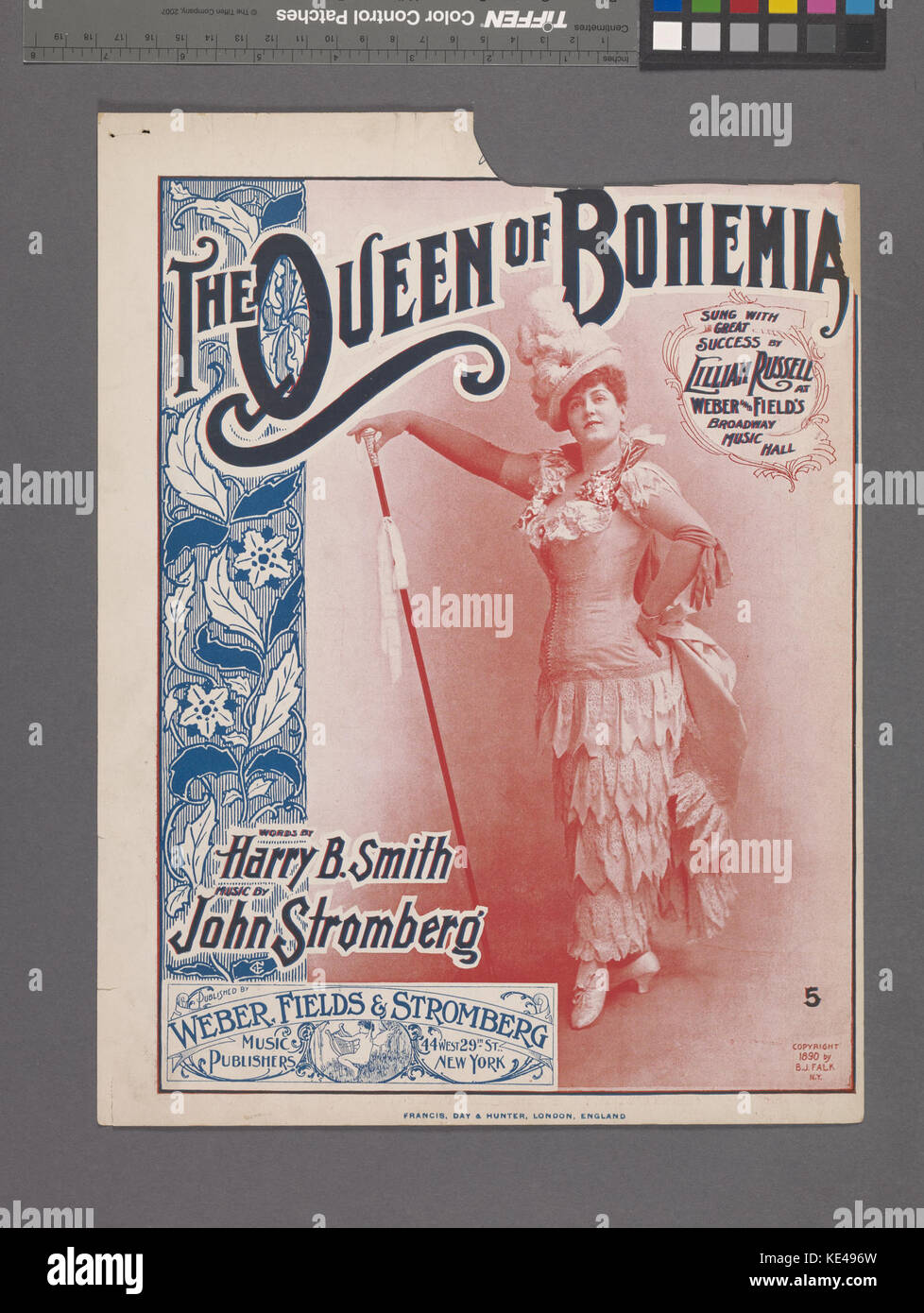 A portrait depicting the Queen of Bohemia, focusing on her regal attire ...