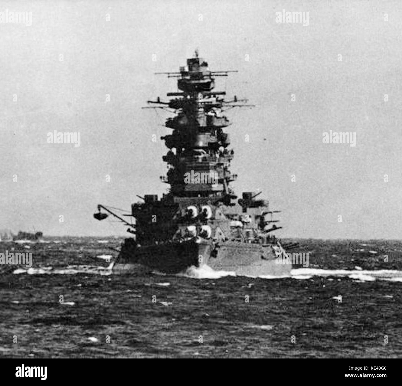 Japanese battleship Nagato Stock Photo - Alamy