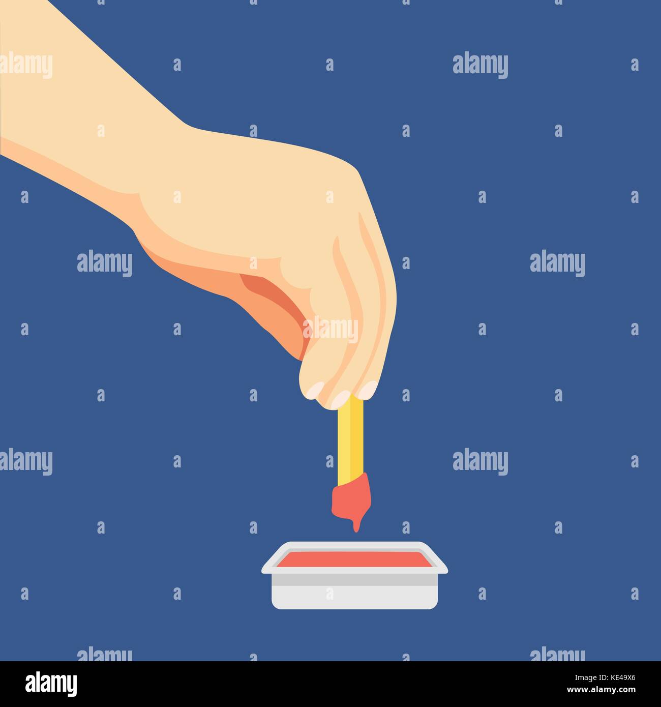 Yellow dip Stock Vector Images - Alamy