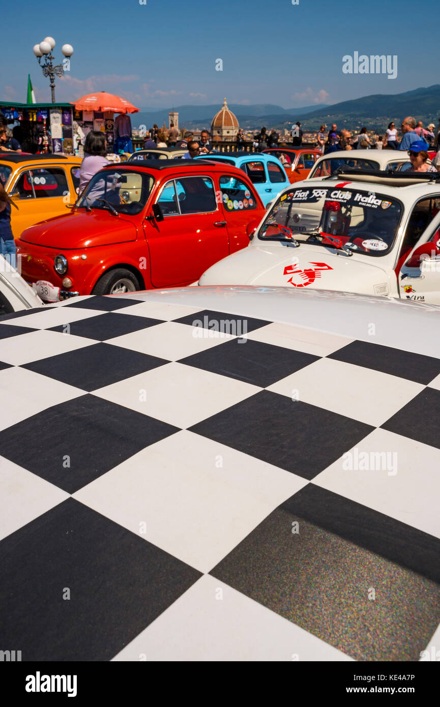 europe,italy,tuscany,italy,fiat 500,old car,vintage car,abarth,colors ...