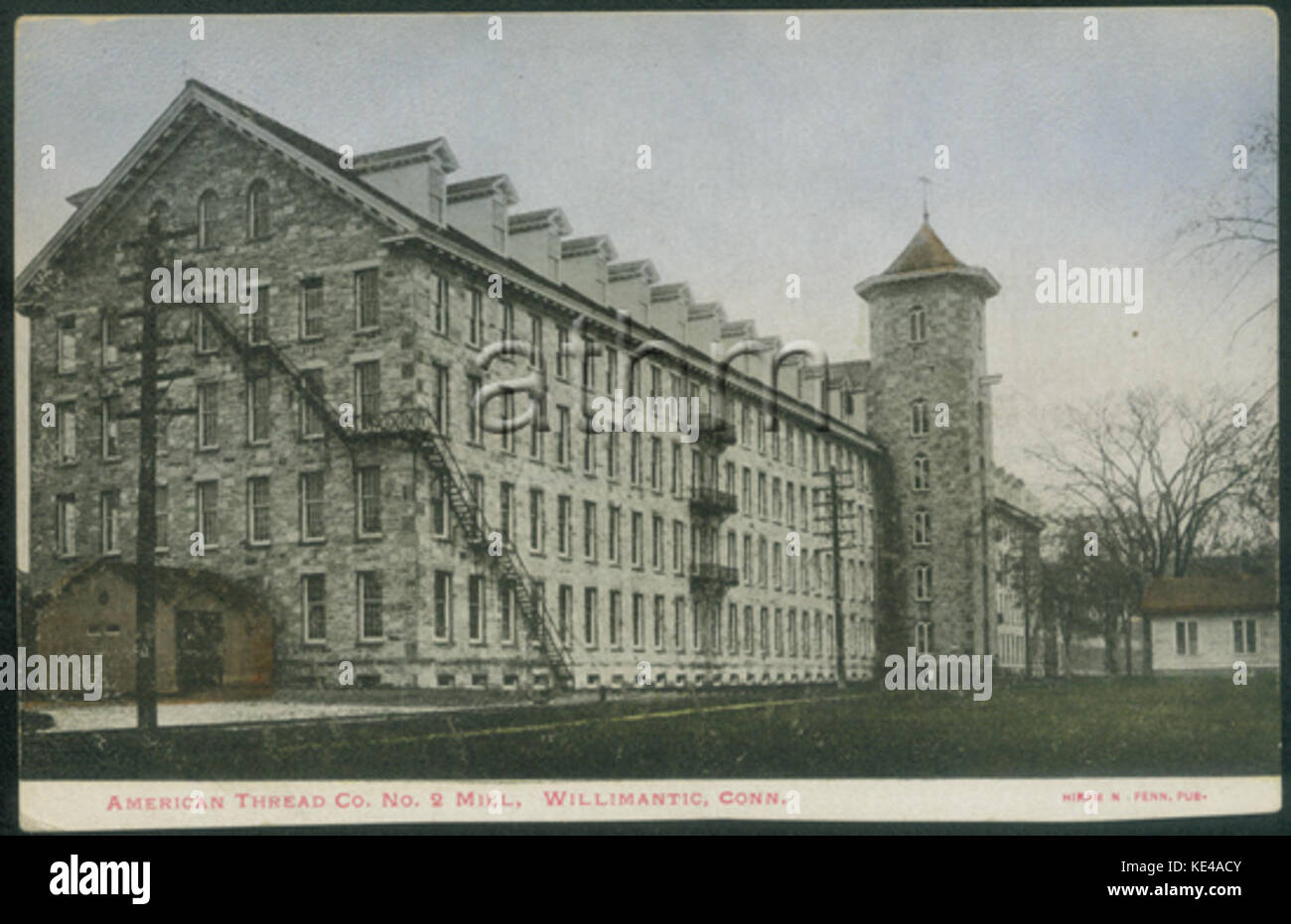 Willimantic Mill 1907 Stock Photo - Alamy