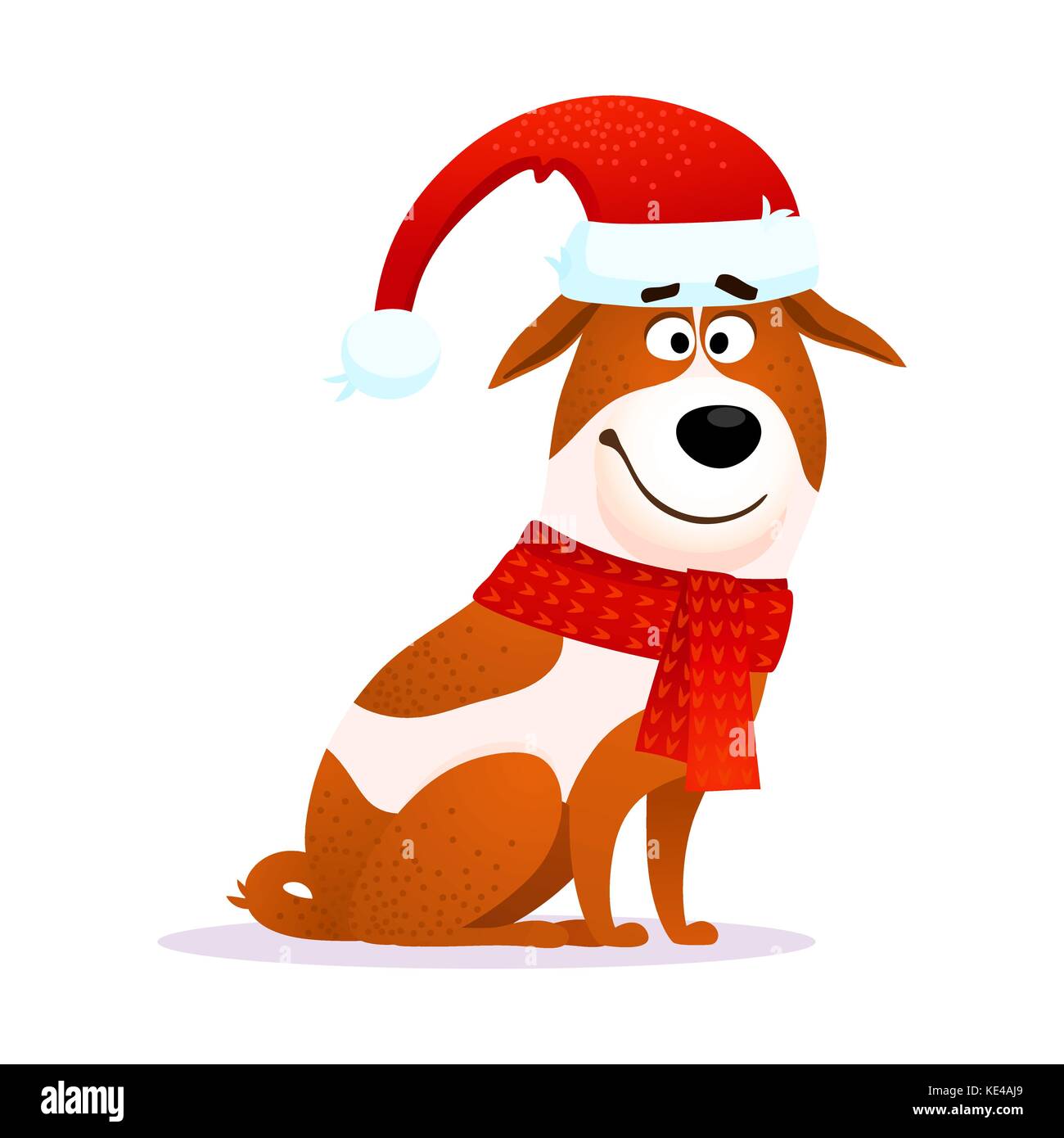 Cute happy puppy jack Stock Vector Images - Alamy