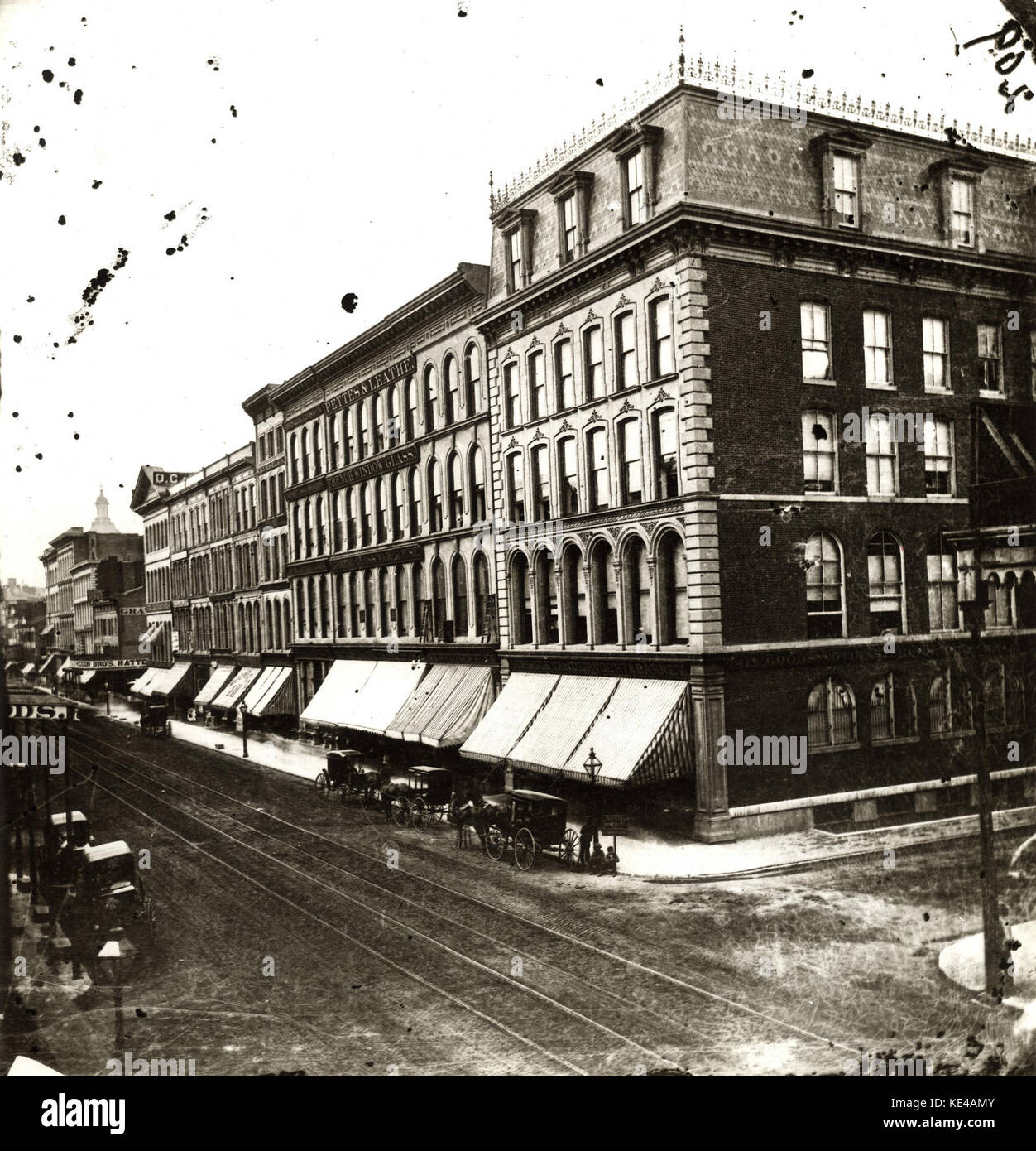 West side of Fourth Street looking south from St. Charles Street Stock ...