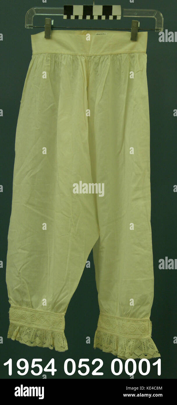 Woman's Off White Cotton Drawers Stock Photo - Alamy