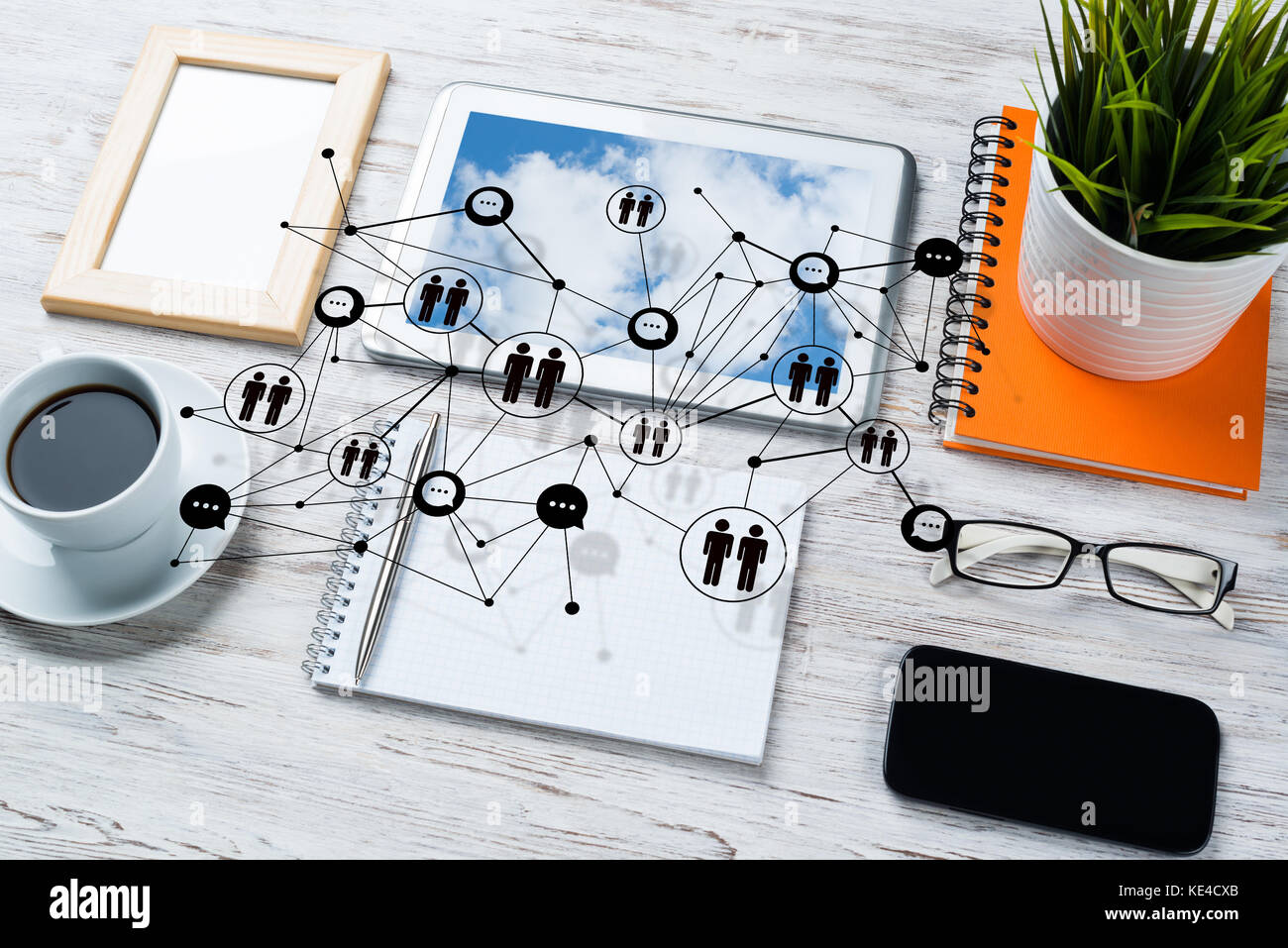 Networking and social communication concepts Stock Photo - Alamy